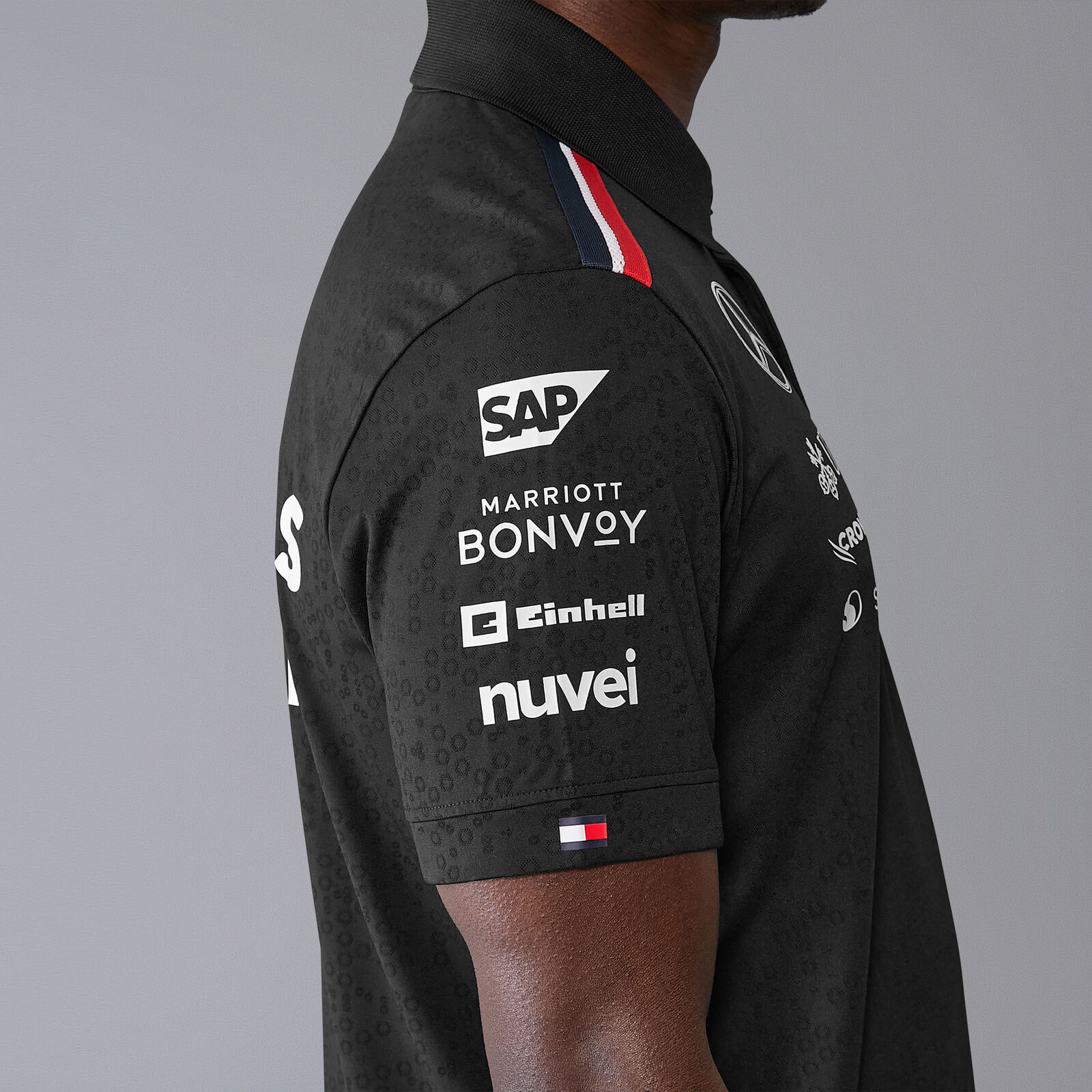 Mercedes AMG Petronas F1 Men's 2024 Team Polo Shirt - Black Black ...