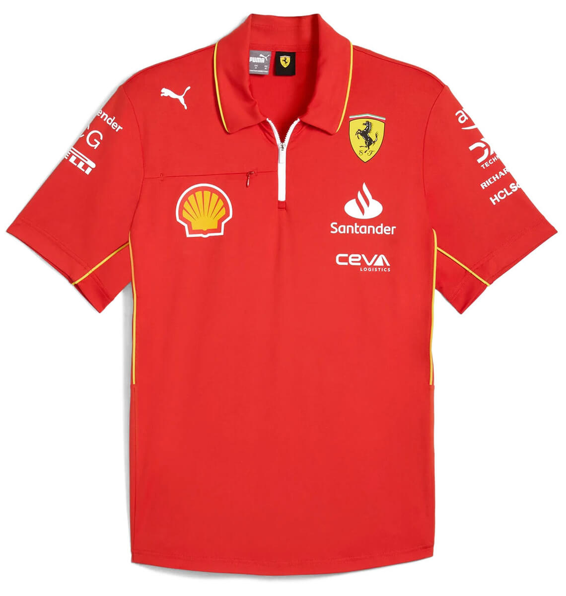 Scuderia Ferrari F1 Men's 2024 Team Pro Polo Shirt | CATEGORIES ...