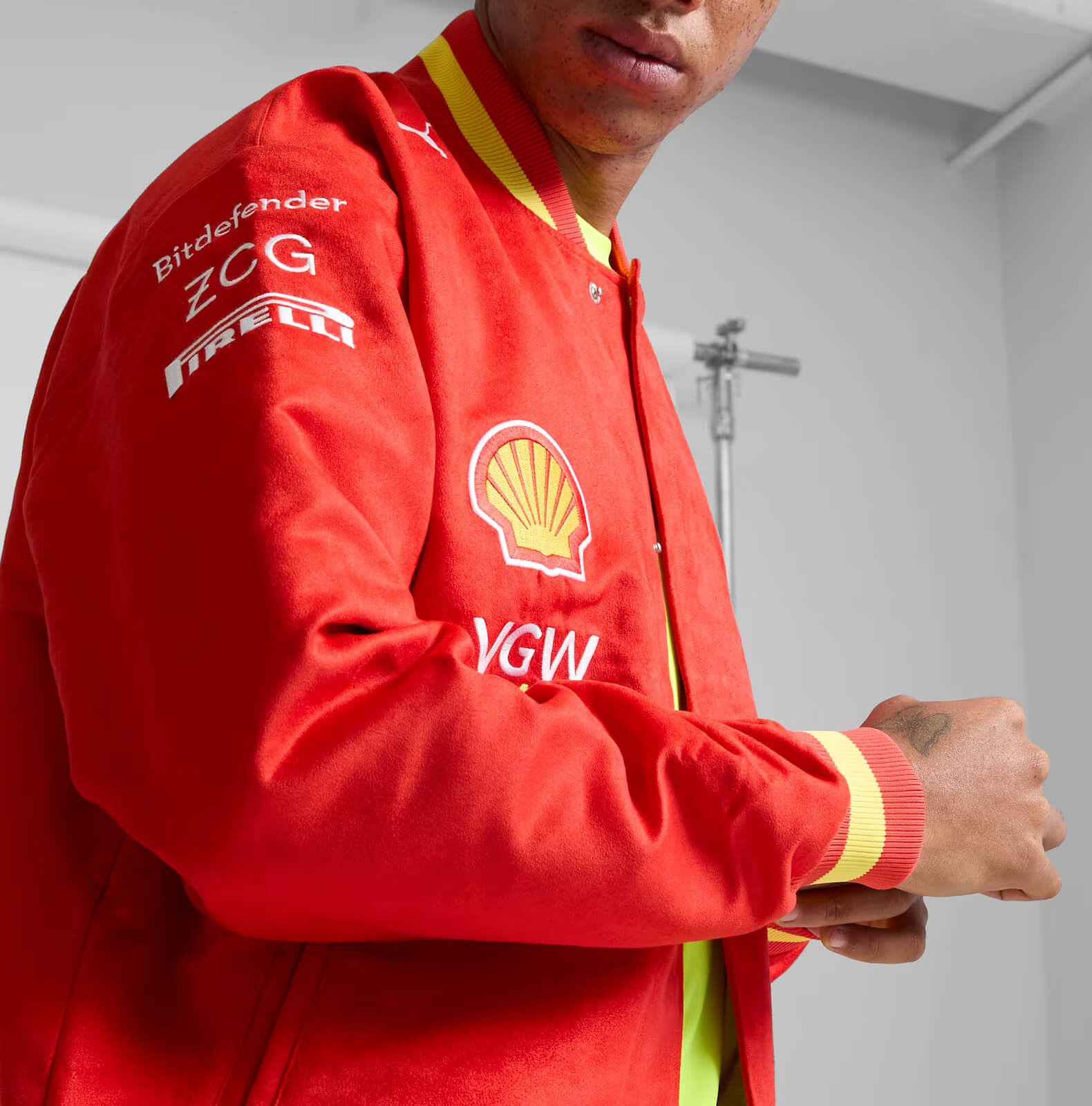 Scuderia Ferrari F1 Men's 2024 Team Varsity Jacket | CATEGORIES ...